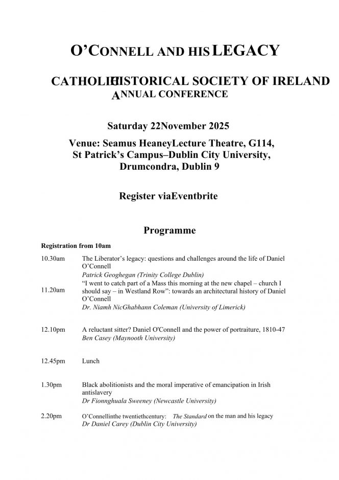 O'Connell and his Legacy | Maynooth University