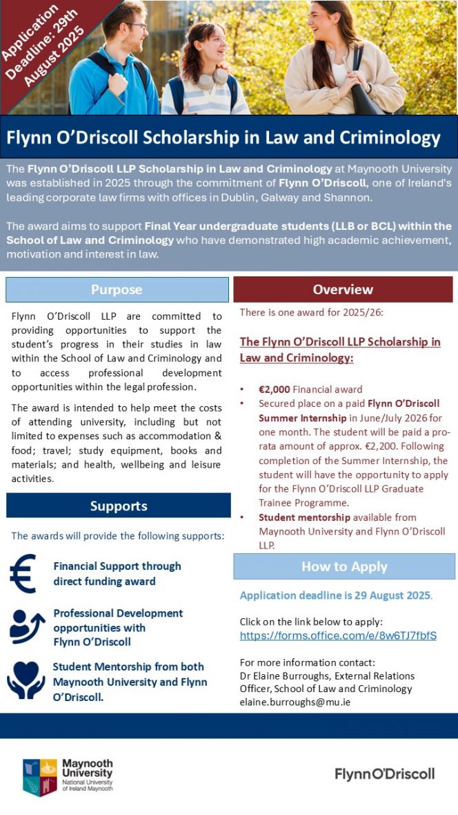 Scholarships and Internships | Maynooth University