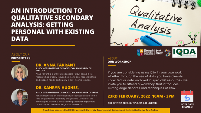 An Introduction to Qualitative Secondary Analysis: getting personal ...