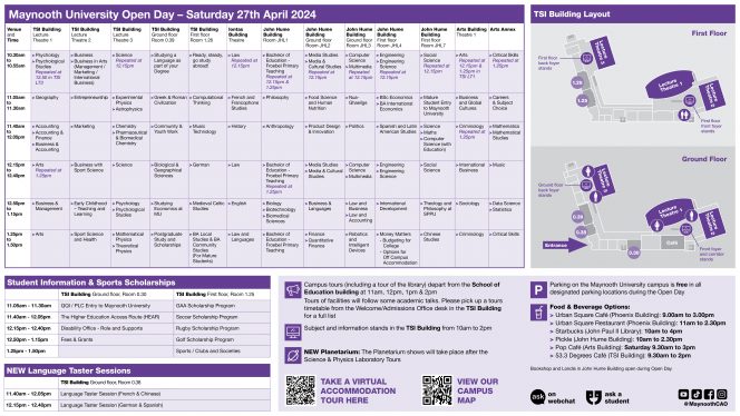 Undergraduate Spring Open Day 2024 | Maynooth University