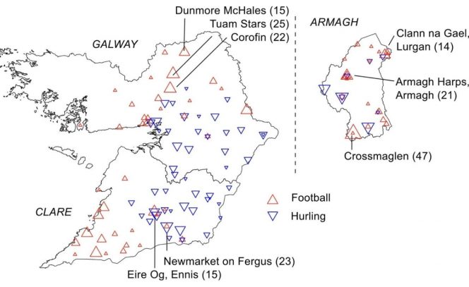 Where are the hurling and football strongholds in Ireland? | Maynooth ...