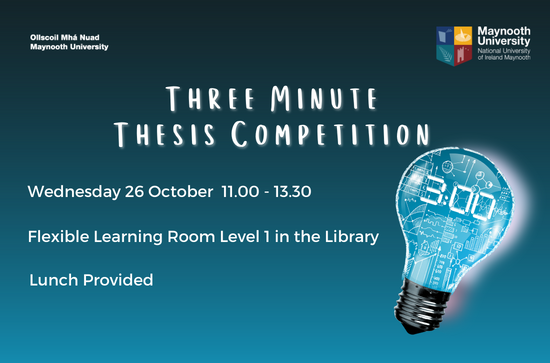 Three Minute Thesis Competition | Maynooth University