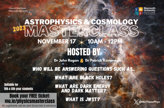 Astrophysics & Cosmology Masterclass, MU Dept. of Theoretical Physics ...