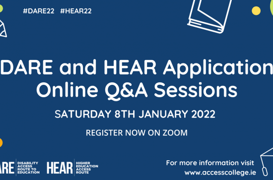DARE and HEAR Application Information Online Session | Maynooth University