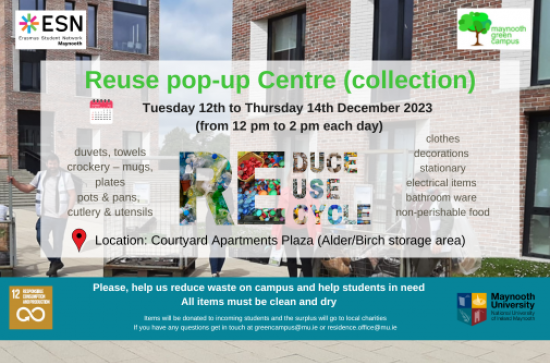 Reuse Pop-up Centre (collection) | Maynooth University