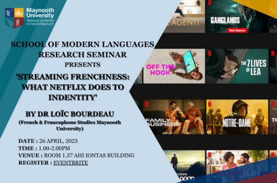 Research Seminar: Dr Loïc Bourdeau 'Streaming Frenchness: What Netflix ...